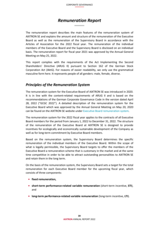 Executive Board Remuneration Report :: AIXTRON